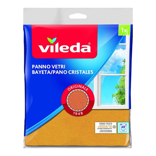Vileda Cloth Classic and Traditional Glass Cleaner, Deep Without ...