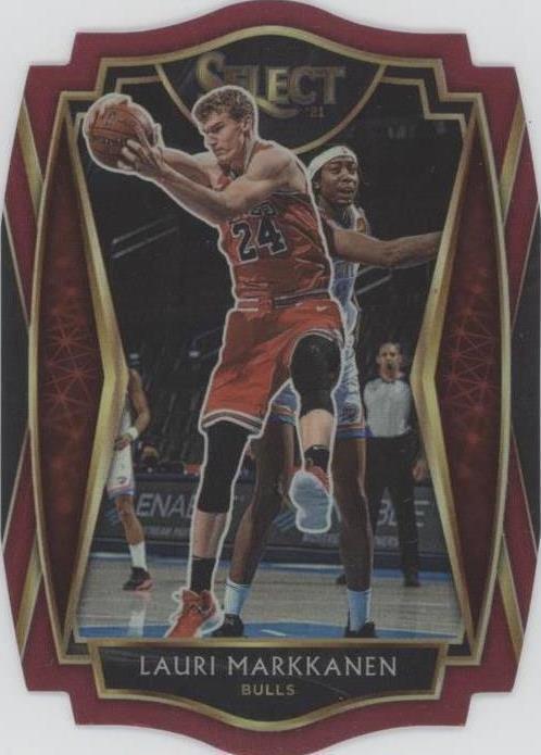 2020-21 Panini Select - Premier Level Lauri Markkanen #162 Maroon Prizm ...
