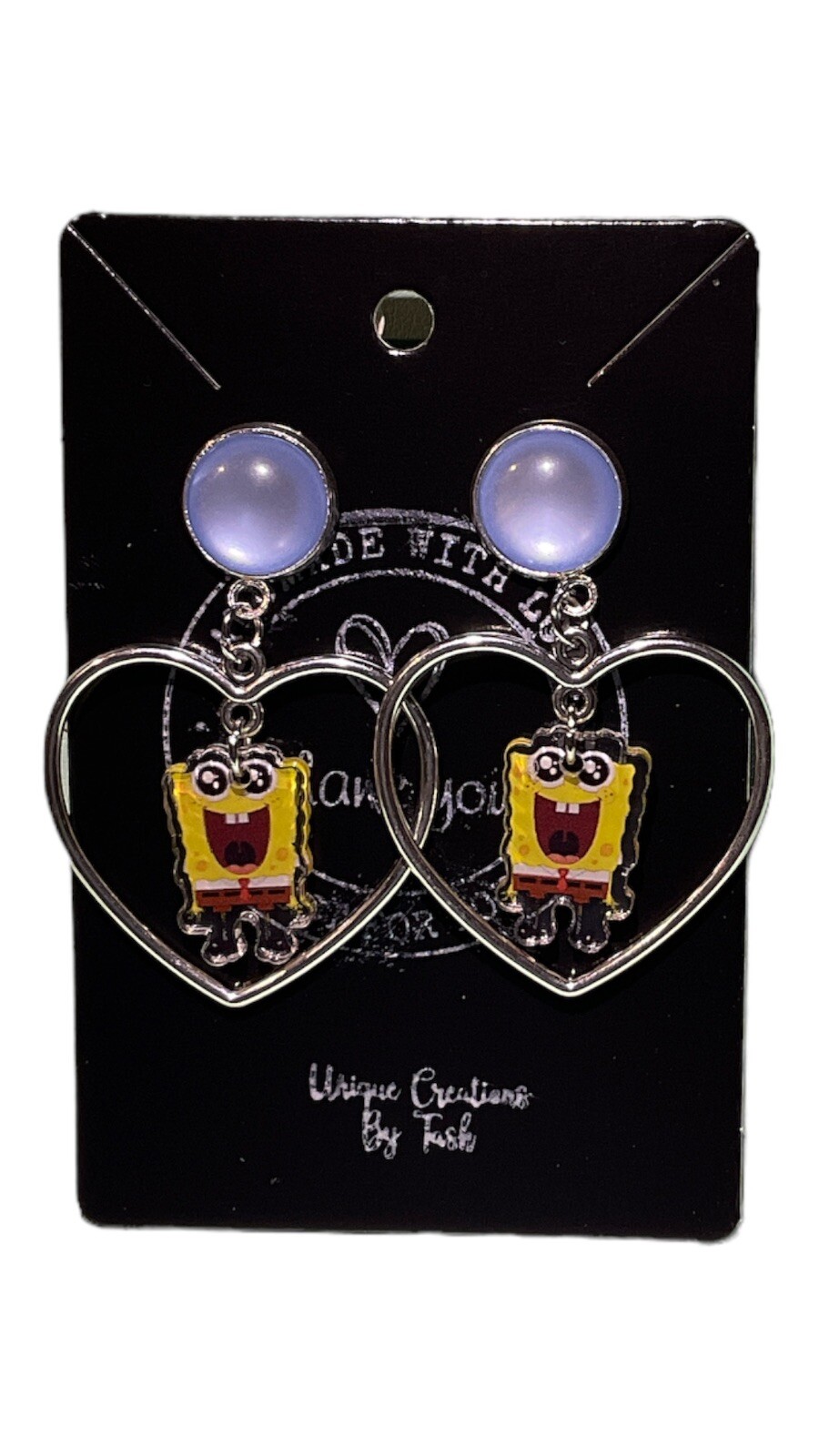 novelty earrings Cute Stud Earrings SpongeBob | eBay Australia