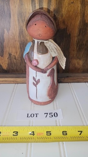 Vintage Val Knight Studio Pottery Figure Hand Crafted 2002 VKS Mother ...