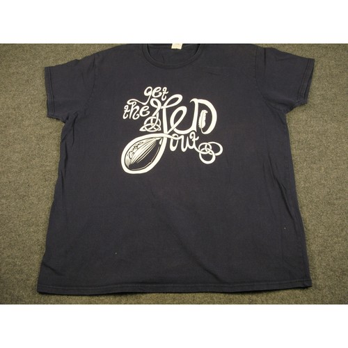 Gildan Get The Led Out Led Zeppelin Rock Graphic T-Shirt Navy Blue Mens ...