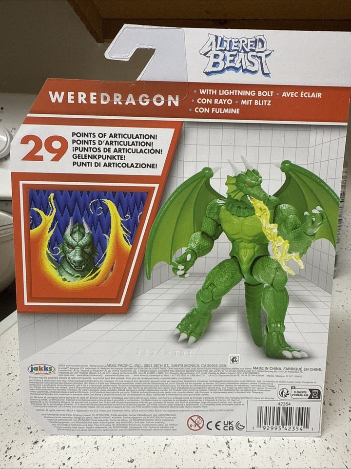 Jakks Pacific Altered Beast Weredragon Action Figure SEGA Gamer Legend ...