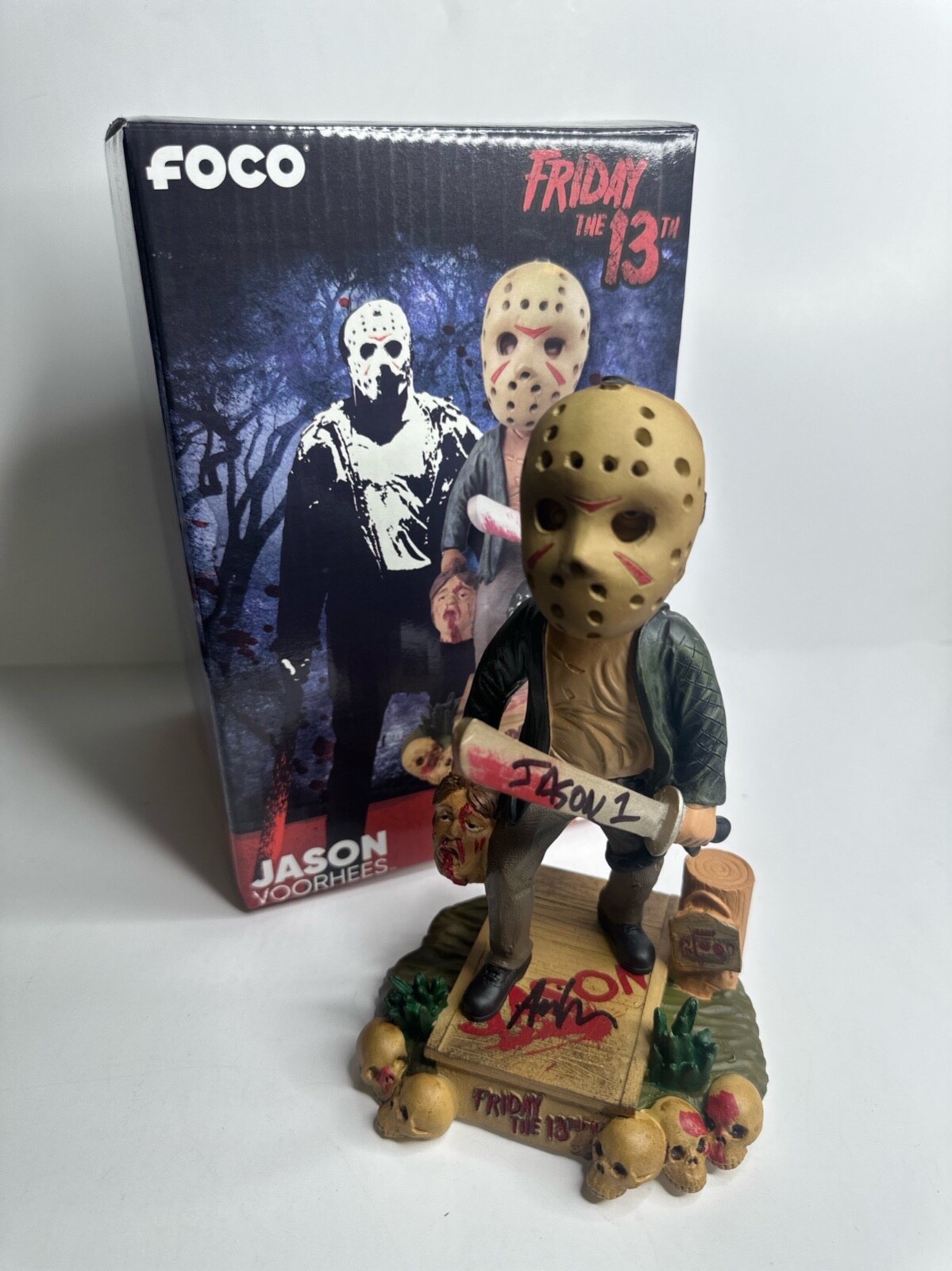 Ari Lehman Signed FOCO Jason Vorhees Friday The 13th Bobblehead PSA ...