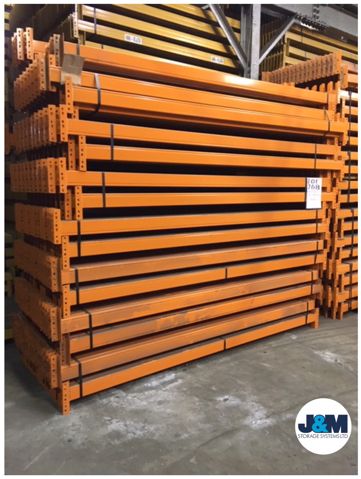 Link 51 Pallet Racking Beams 2700mm 95mm Box Warehouse Storage-1 PAIR ...