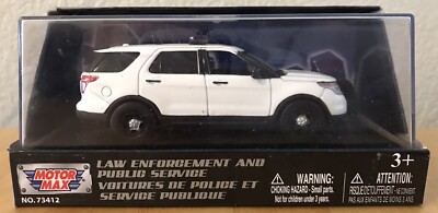 2015 Die-Cast 1:43 White Ford Explorer Unmarked Police Car | eBay
