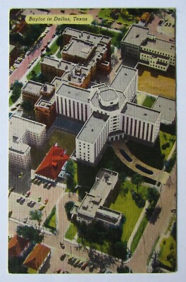 Dallas Texas Baylor Hospital Truett Memorial Postcard Aerial View | eBay