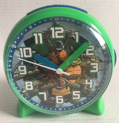 Teenage Mutant Ninja Turtles Alarm Clock With Light-Battery Operated | eBay