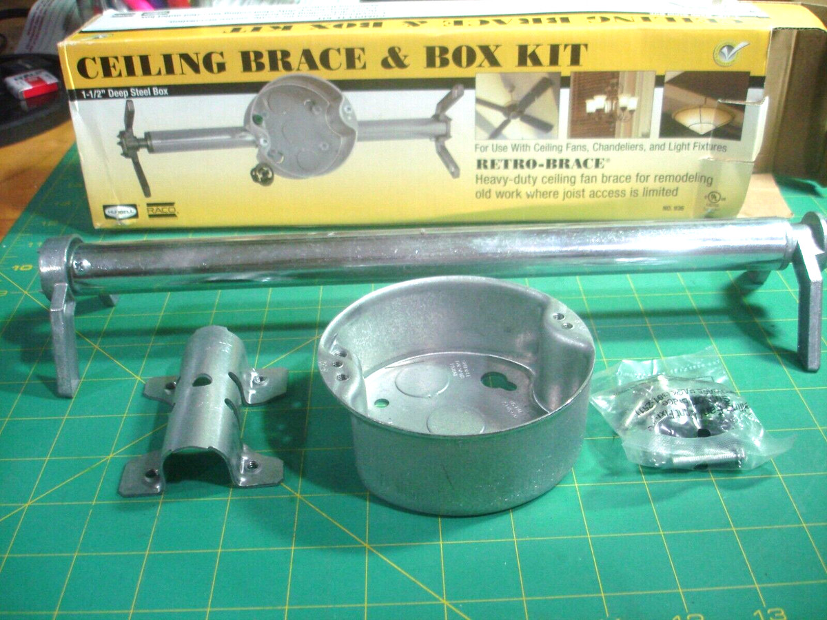 Raco Old Work Ceiling Fan Brace And Box Kit | Shelly Lighting
