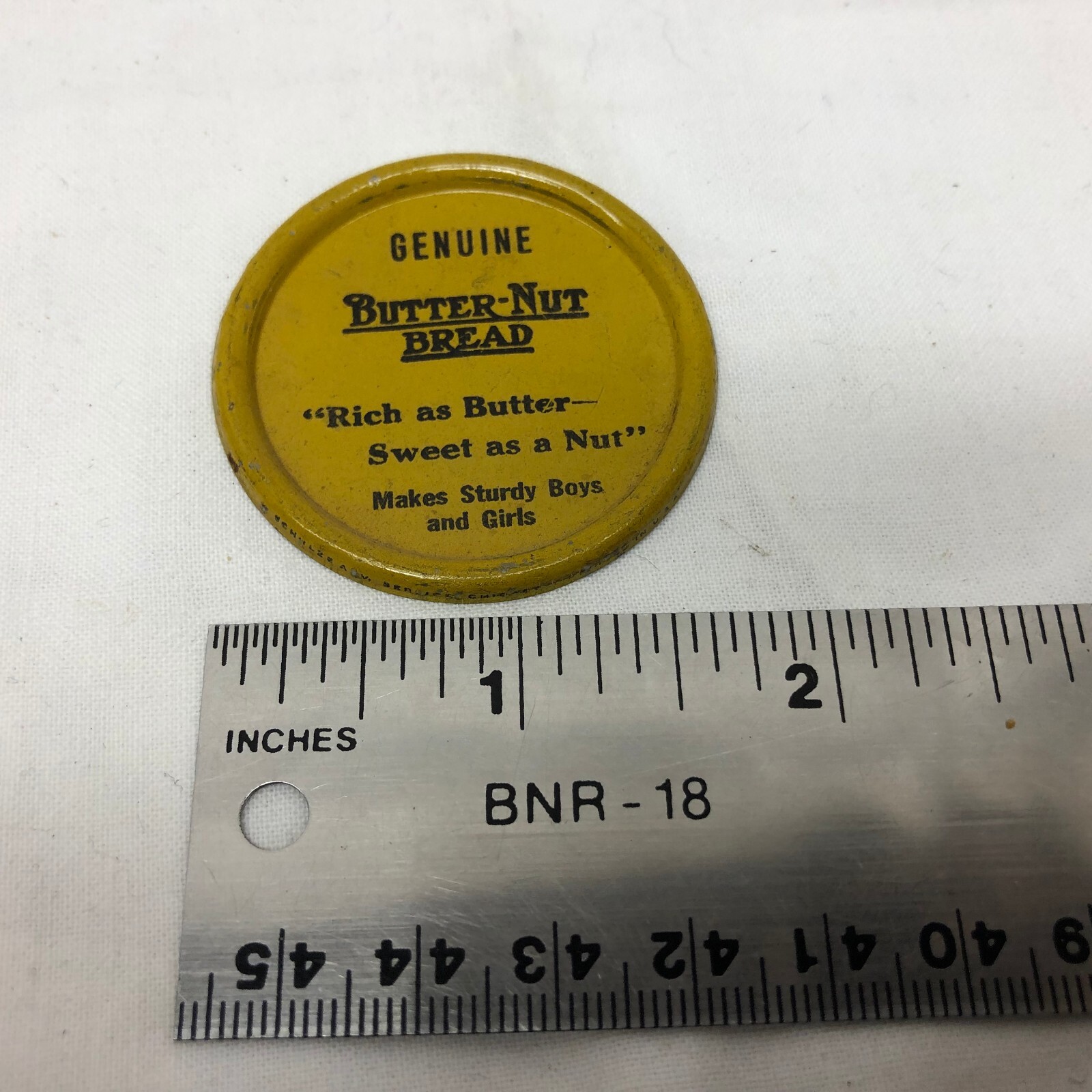 Vintage 1920's Butter-Nut Bread Tin Lid Clicker Toy | eBay