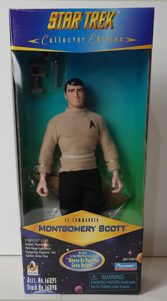 Star Trek TOS NTG DS9 9” Figures Picard Kirk Sulu Spock Cisko Crusher ...