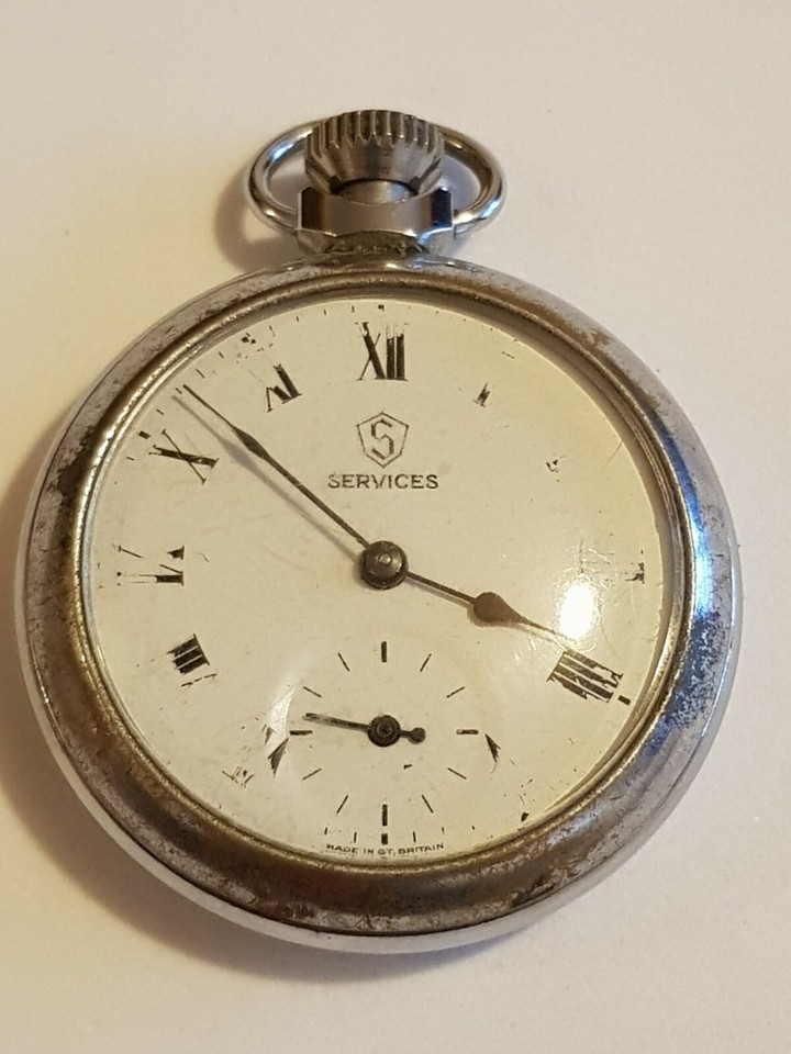 Vintage Services Pocket Watch Working | eBay UK