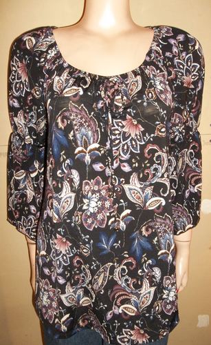 NAIF LONG SLEEVE FLORAL TUNIC SHIRT MEDIUM NEW | eBay
