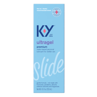 K-Y KY Ultra Gel Slide Premium Water Based Personal Lubricant 4.5 oz ...