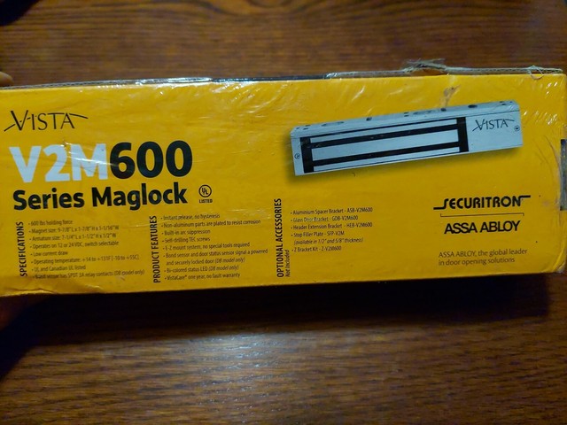 Vista Electromagnetic Lock Bracket 1/2" Spacer V2M600 for sale online ...