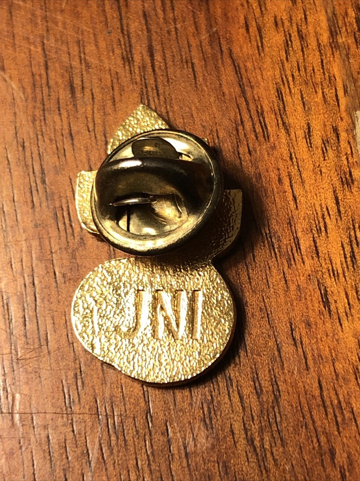 Red Apple Teacher Back To School Enamel Gold tone JNI Hat Lapel Pin ...