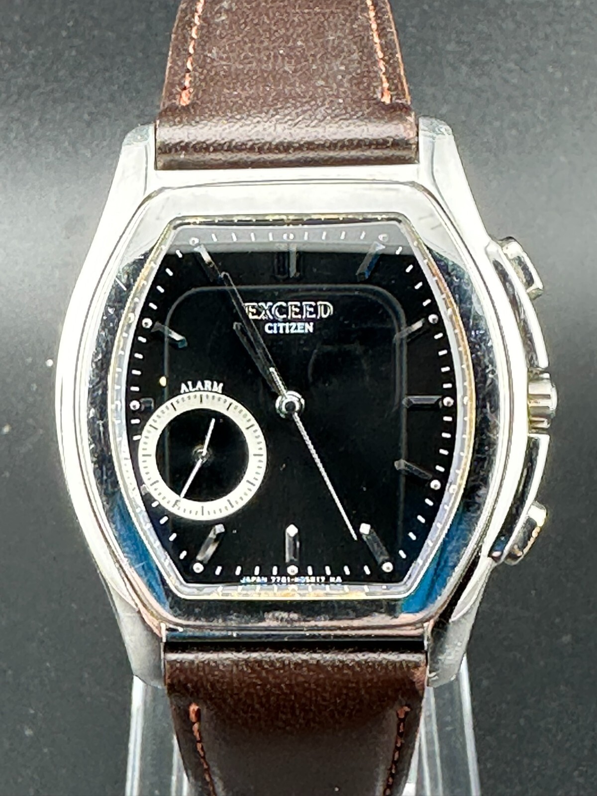 Citizen Exceed Men's Black Dial Alarm Quartz Watch 36… - Gem