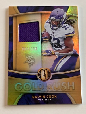 DALVIN COOK CR18 2020 PANINI Gold Standard - GOLD RUSH RELIC PRIME /199 ...
