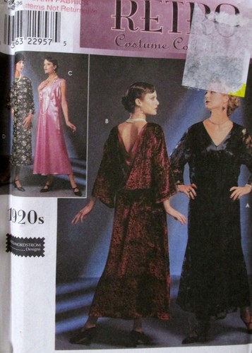 Simplicity Costume Sewing Pattern Misses Womens sz 4 6 8 1920s Flapper ...