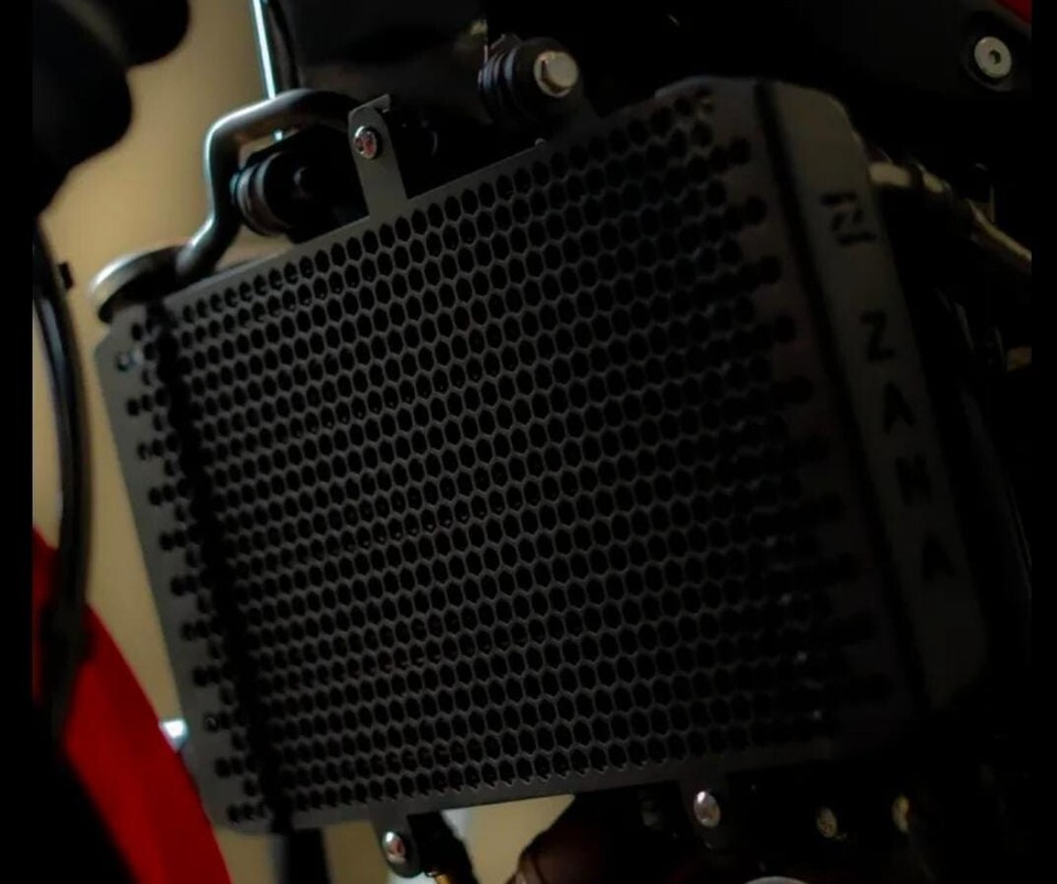 "HONEYCOMB RADIATOR GUARD, BLACK" FIT FOR ROYAL ENFIELD GUERRILLA 450 ...