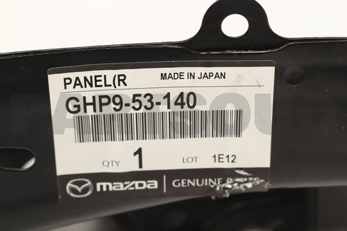 GHP953140 Genuine Mazda PANEL(R),SHROUD-SIDE GHP9-53-140 | eBay