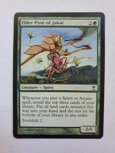 MTG Magic The Gathering Card Elder Pine of Jukai Creature Spirit Green ...