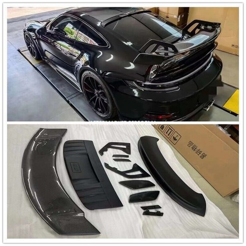 FOR PORSCHE TURBO S 911 992 HALF CARBON FIBER REAR TRUNK SPOILER WING ...