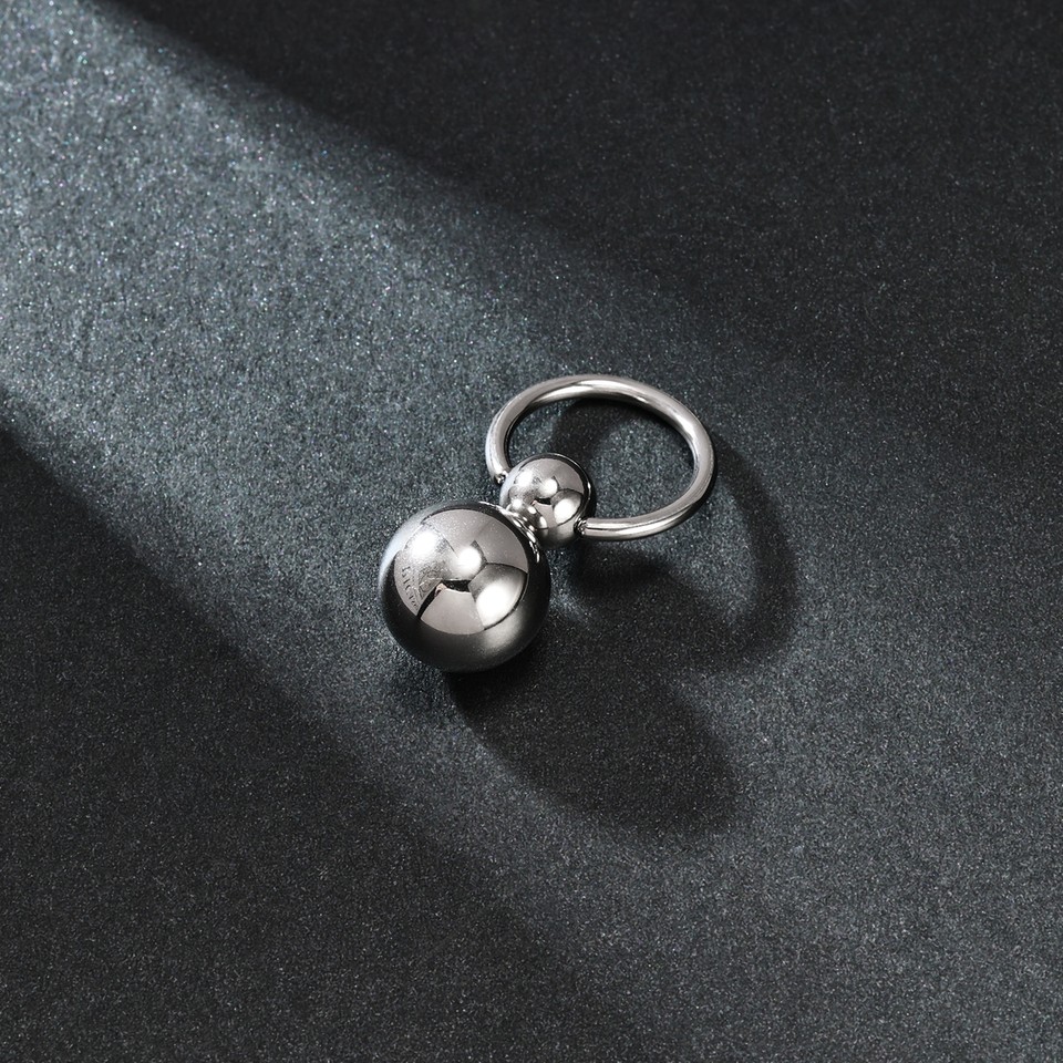 12g/14g Surgical Steel CBR Ring for Ear, Nipple, PA or Guiche Piercing ...