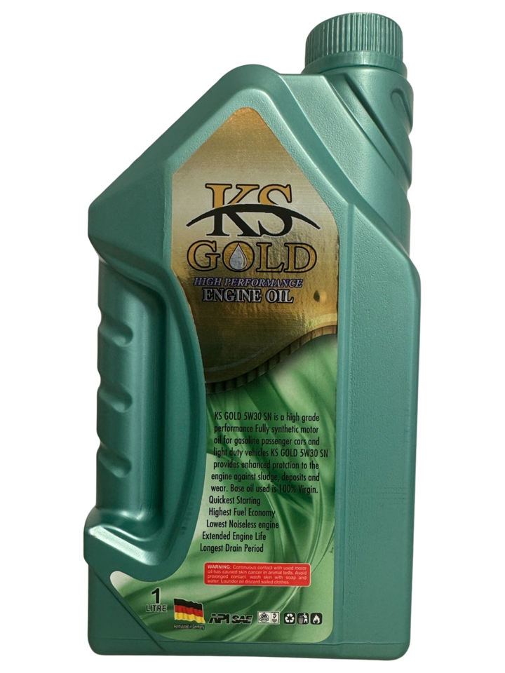 KS GOLD 1L PREMIUM 5w30 FULLY SYNTHETIC LONG LIFE ENGINE OIL Low Saps ...