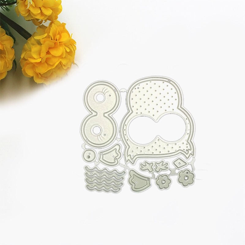 Adorable Owl Cutting Dies Carbon Steel Template for Holiday Festival ...