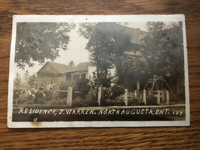 Vintage Real Photo Postcard, North Augusta Ontario Canada Residence ...