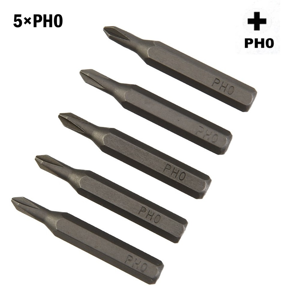 Toughness Good Screwdriver Bits PH0000 PH000 PH00 PH0 PH1 PH2 4mm Hex ...