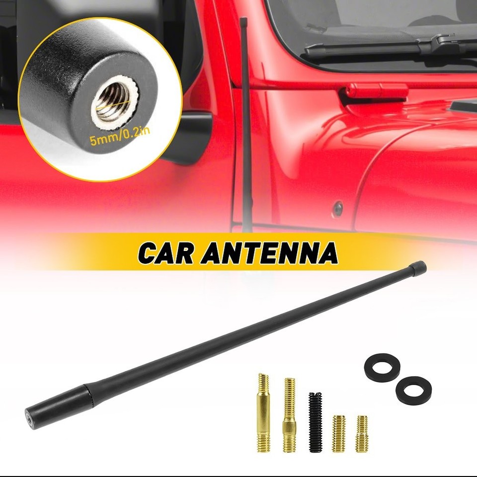 13" Antenna Mast Black Power Radio AM/FM for DODGE RAM 1500 2500 3500 ...