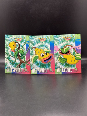 Bellsprout Weepinbel Victreebel Attacks Database Cracked Ice Holo Kanto ...