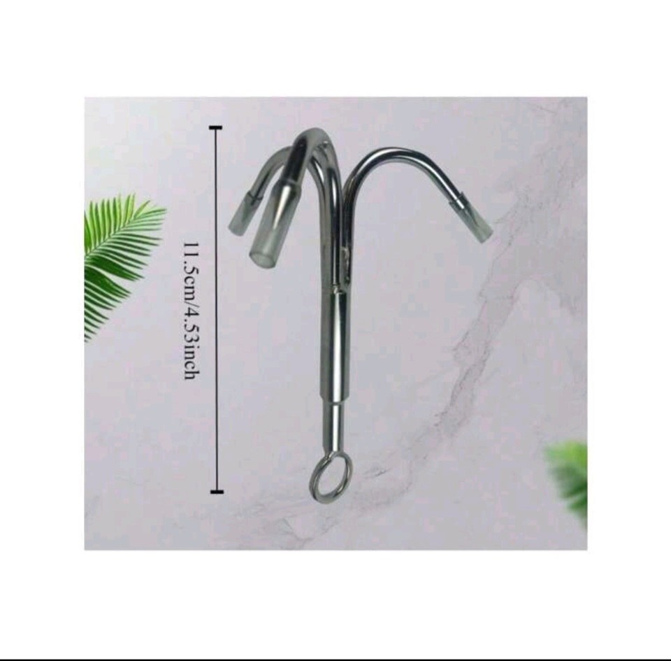Grappling Hook Grapnel Hook, 3-Claw Stainless Steel Tree Assorted ...