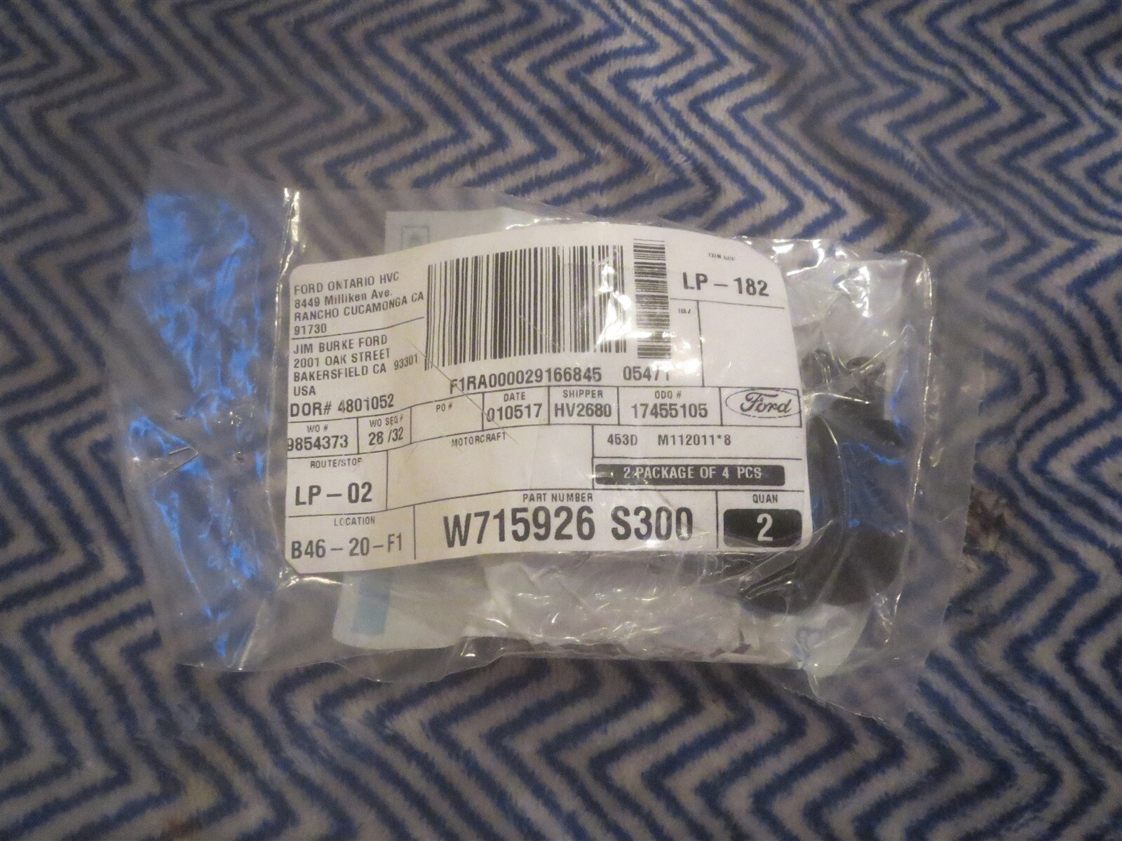 NOS FORD HARDWARE GROMMET PART NUMBER W718154-S300 LOT OF 4 NEW | eBay