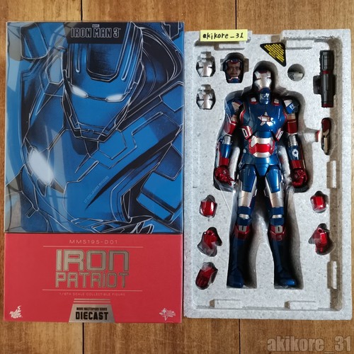 Hot Toys Iron Man 3 Iron Patriot 1/6th Scale Collectible Figure MMS195 ...