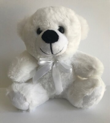 New 6 inch Wishful White Plush Comfort Teddy Bear Animal Gift | eBay