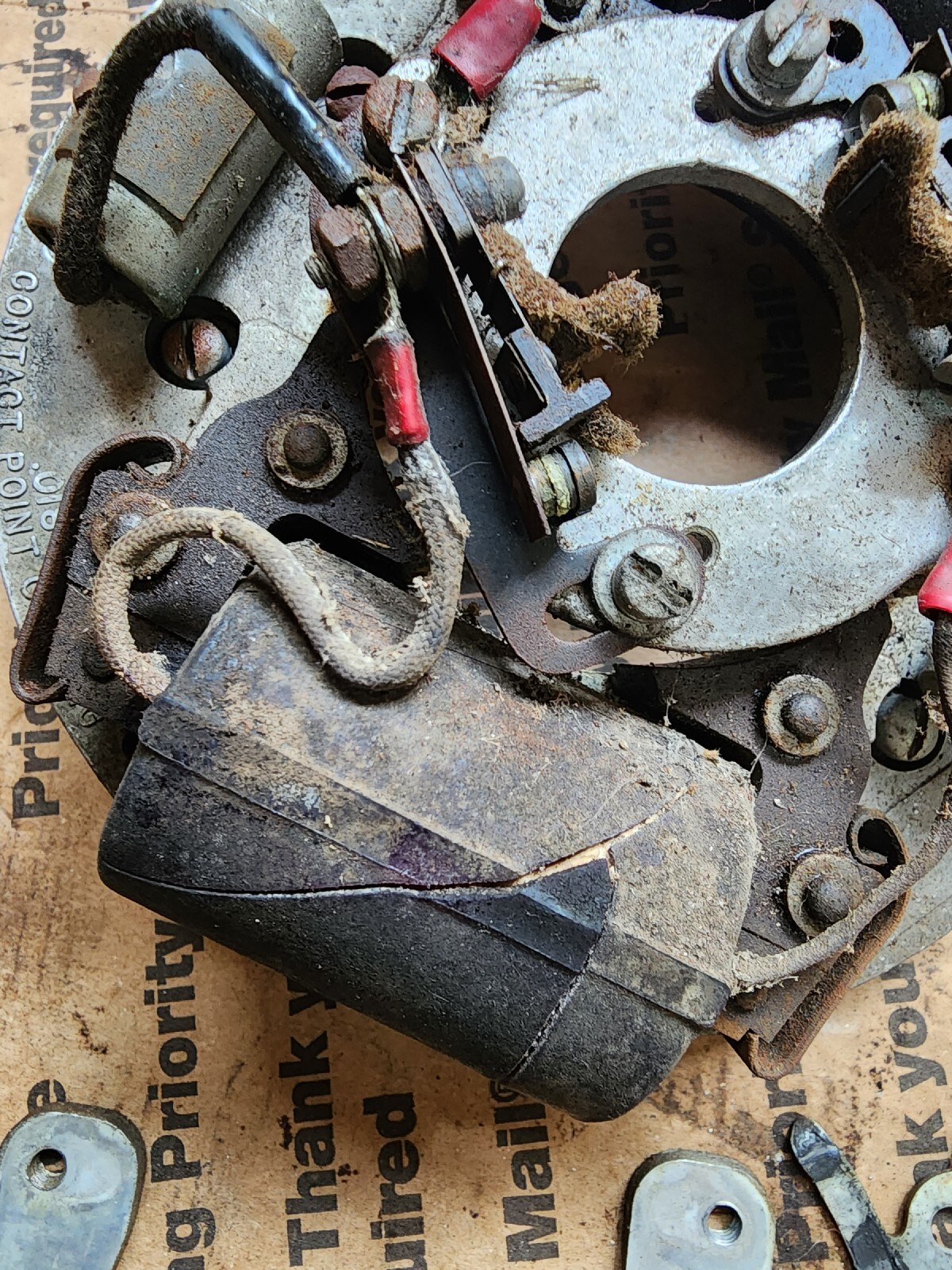 1947-49 MERCURY LIGHTNING KE-7 10HP outboard motor armature points ...