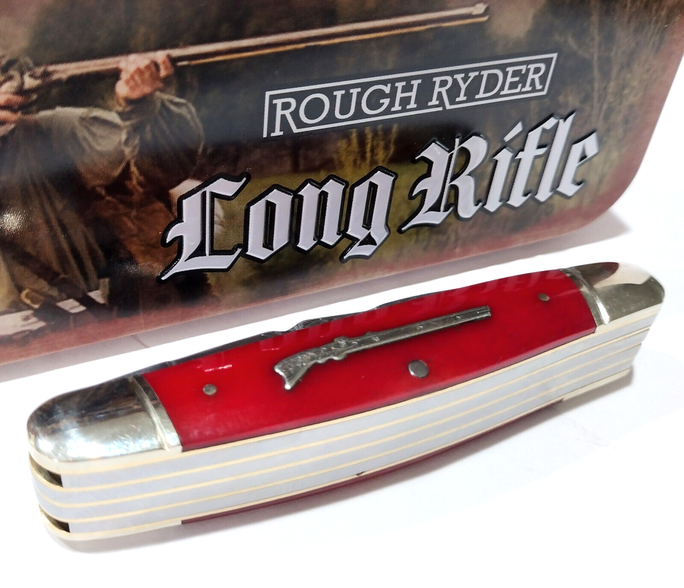 Rough Rider Red Bone Handle 6 Blade Stockman Camping Folding Pocket ...