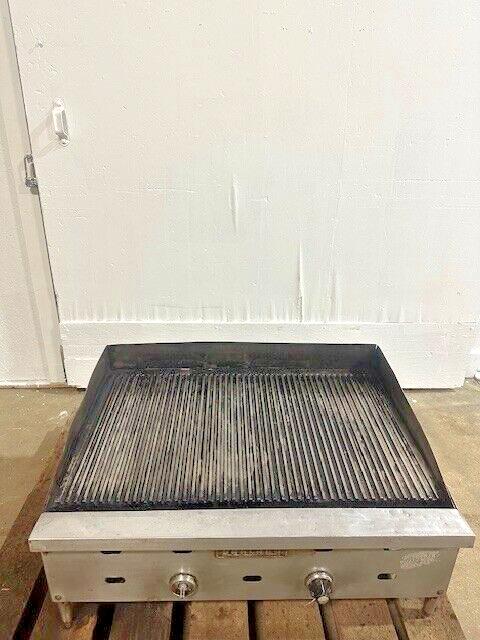 "GARLAND" H.D COMMERCIAL 36"W Natural Gas Radiant Countertop ...