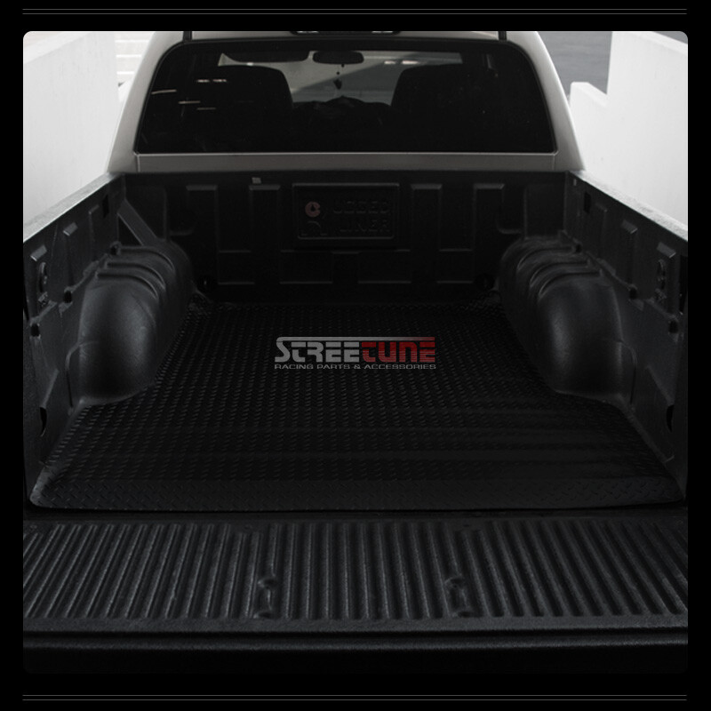 Black Rubber Diamond Pattern Truck Bed Mat For 88-00 Chevy/GMC C10 Ck C ...