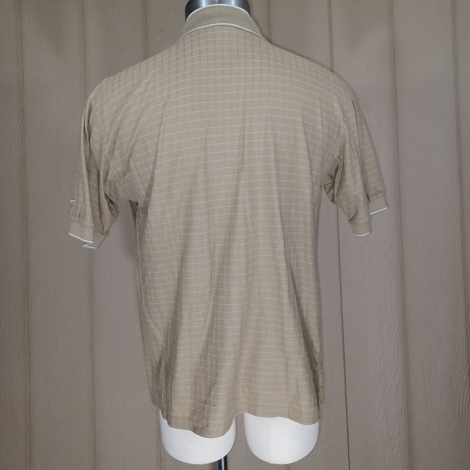 NIKE Shirt Mens Large Beige NIKE GOLF Club Golfer Relaxed Hot Weather ...