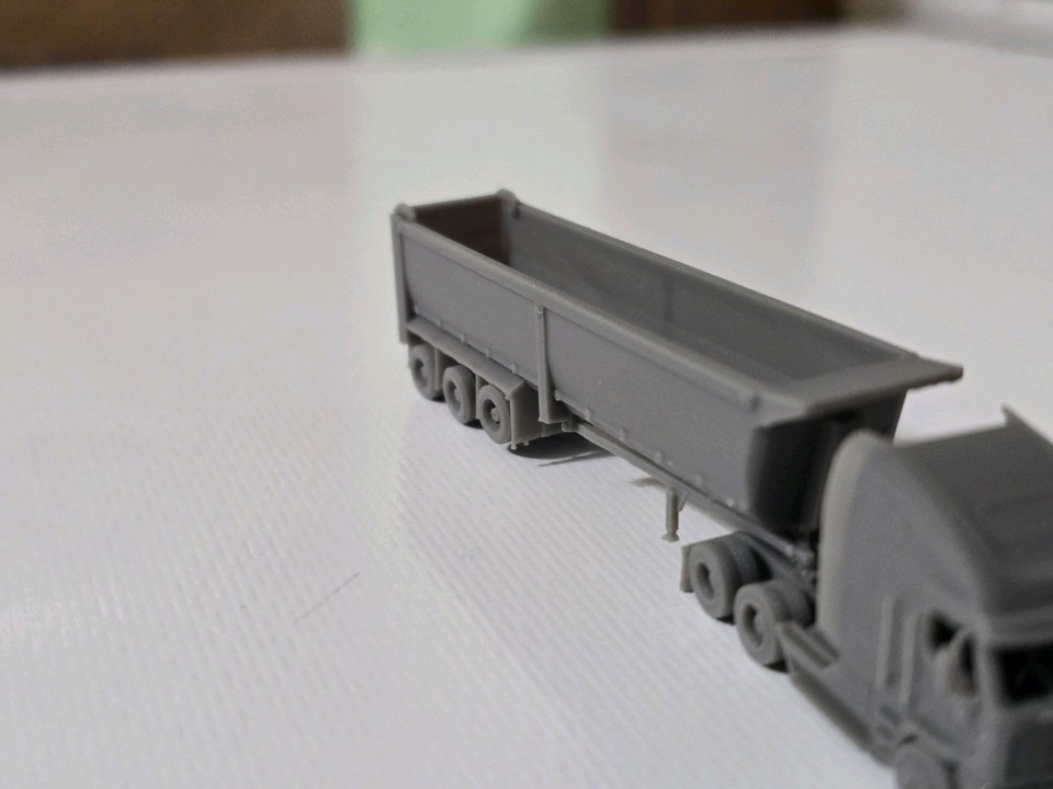 N Scale Mac Half Round Dump Trailer Undecorated Kit 3d Printed | eBay