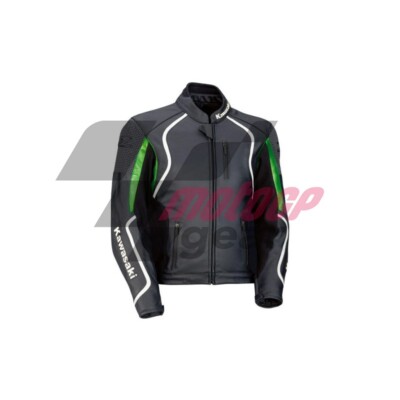New Kawasaki Z Rider Racing Cowhide Leather Motorbike Motorcycle Jacket ...