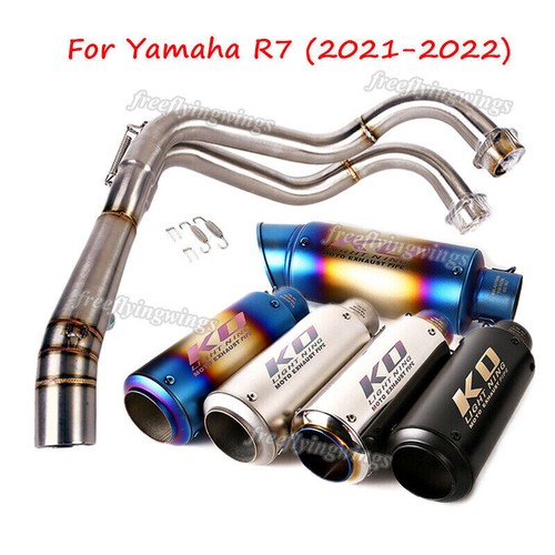 Whole Set System For Yamaha R7 2021-2022 Exhaust Front Link Pipe Slip ...