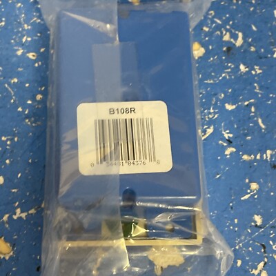 Blue PVC 1 Gang 8 Cu. In. Flanged Shallow Old Work Electrical Outlet ...