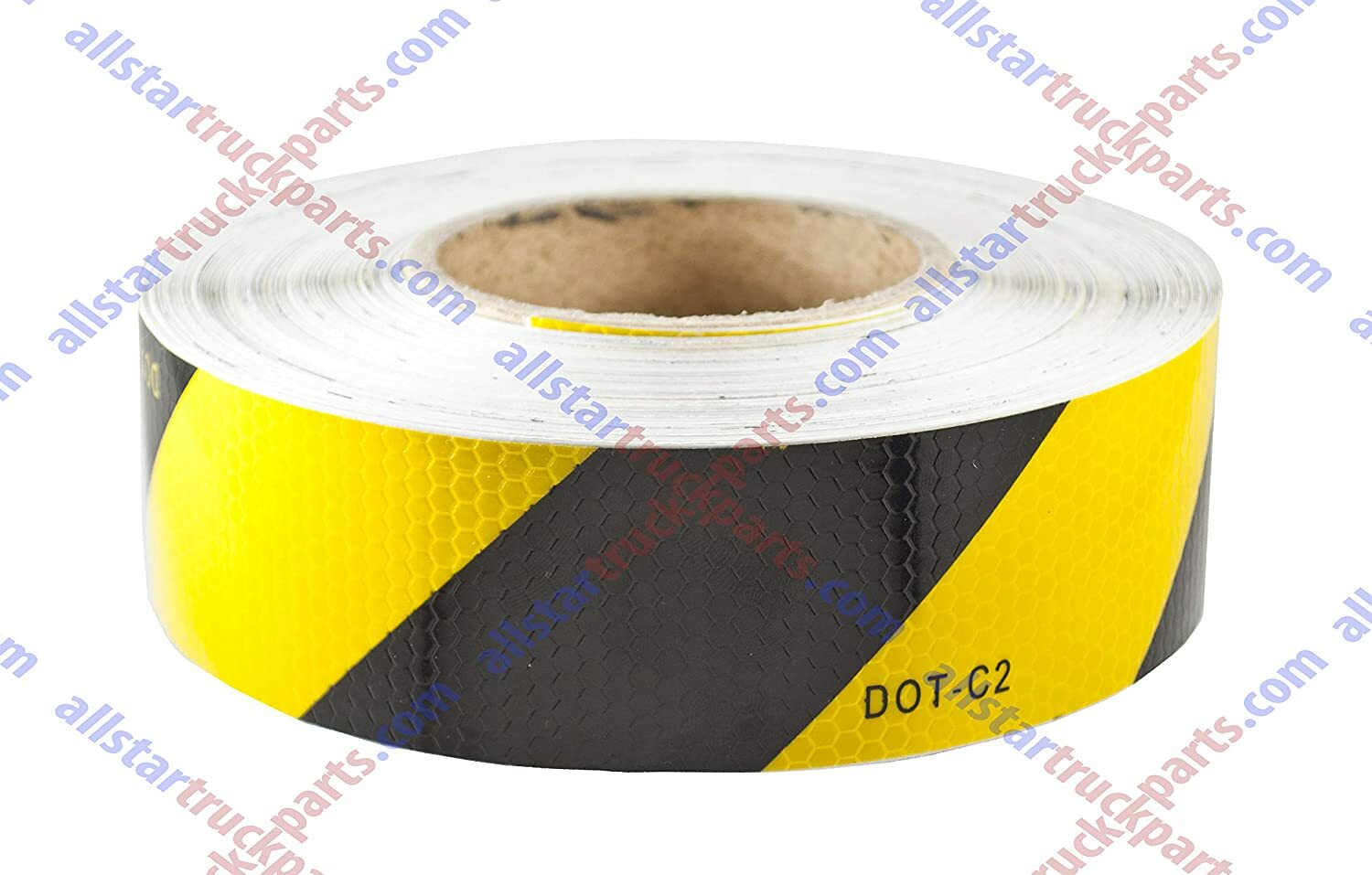 Yellow/Black Striped Reflective Tape Safety Caution Night Floor Hazard ...