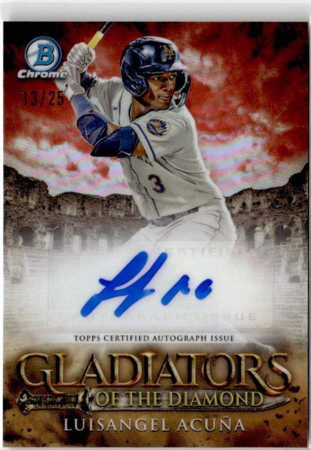 2024 Bowman - Gladiators of the Diamond Autographs Luisangel Acuna #GDA ...