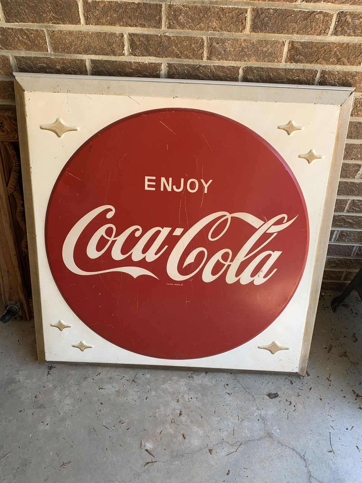 Vintage Coca Cola Sign - Large - Embossed - 36 Inch - 1950s Era | eBay