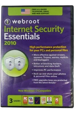 Webroot Internet Security Essentials 2010 | eBay